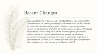 The Contemporary World - Topics 1-4 | PDF