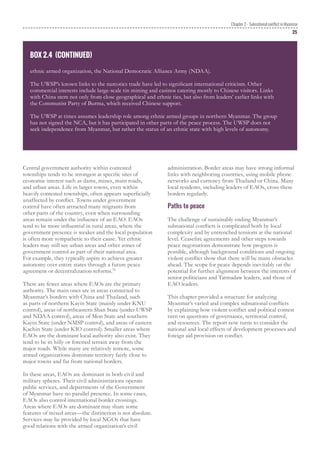 The Contested Areas of Myanmar: Subnational Conflict, Aid, and ...