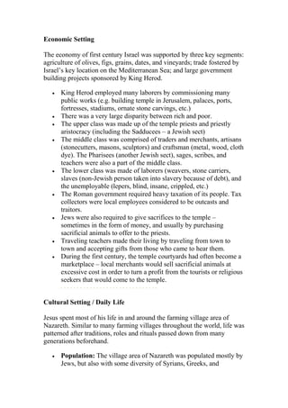 The Context of First Century Palestine | PDF