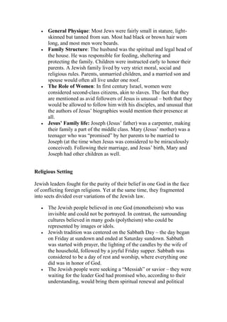 The Context of First Century Palestine | PDF