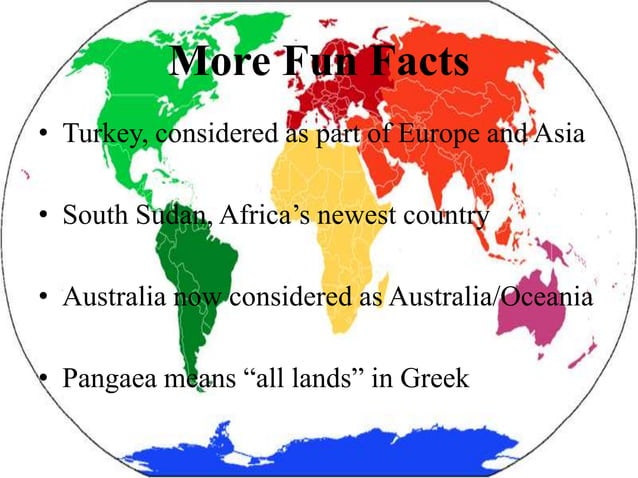 The continents | PPT