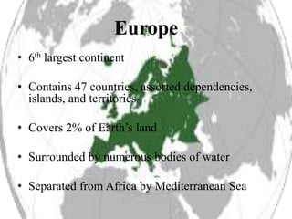 The continents | PPTX