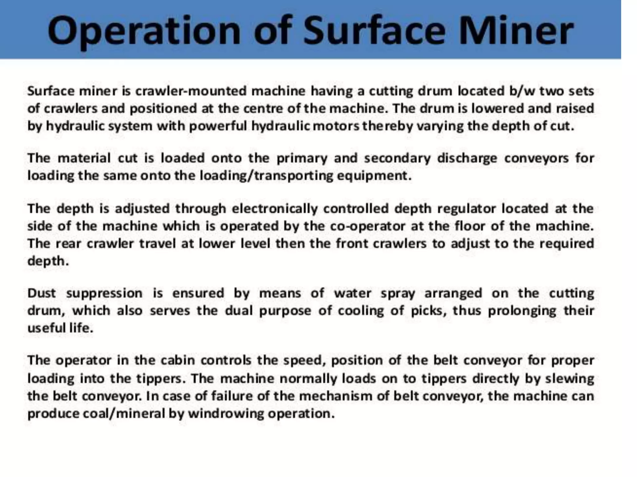The continuous surface miner | PPTX