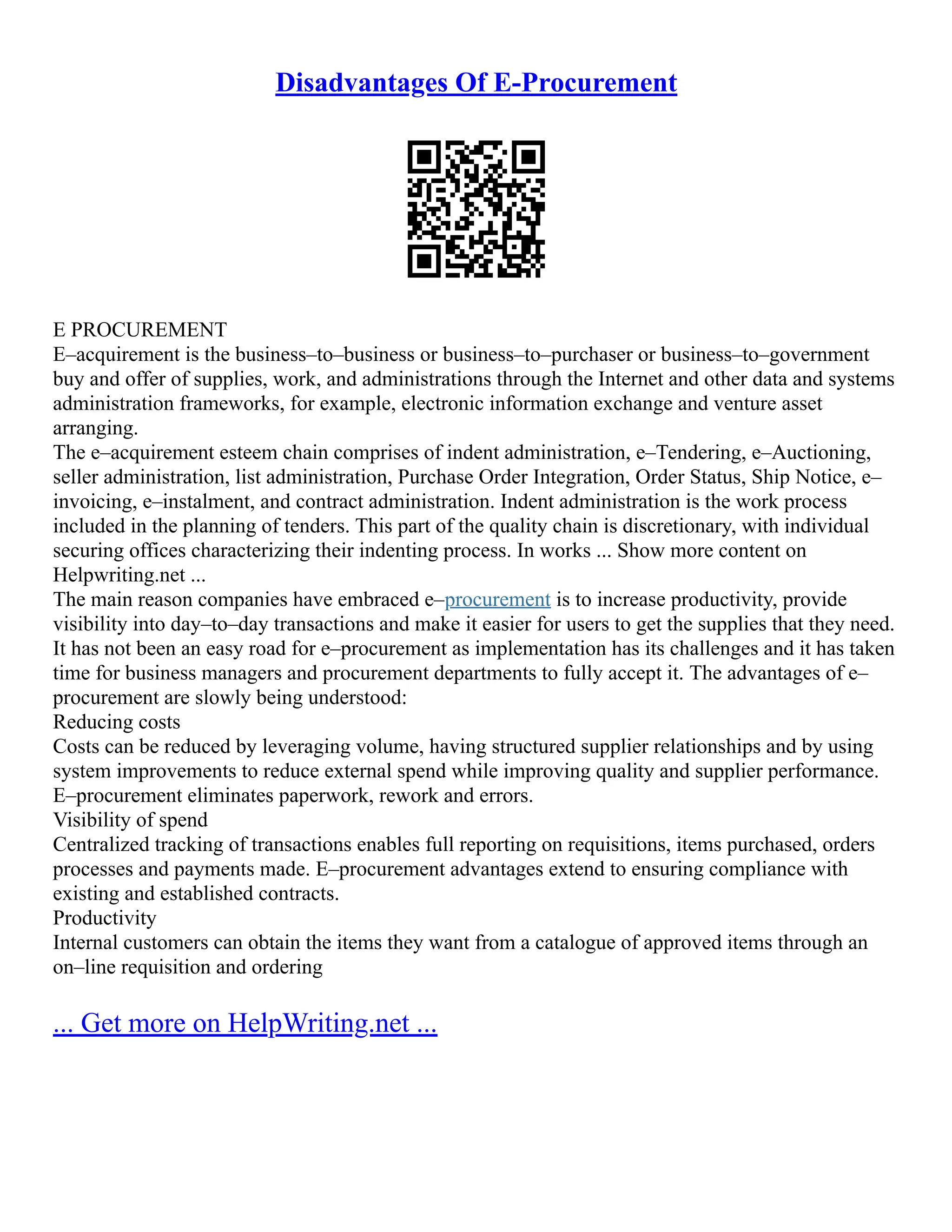 The Contract And Procurement Management Process | PDF