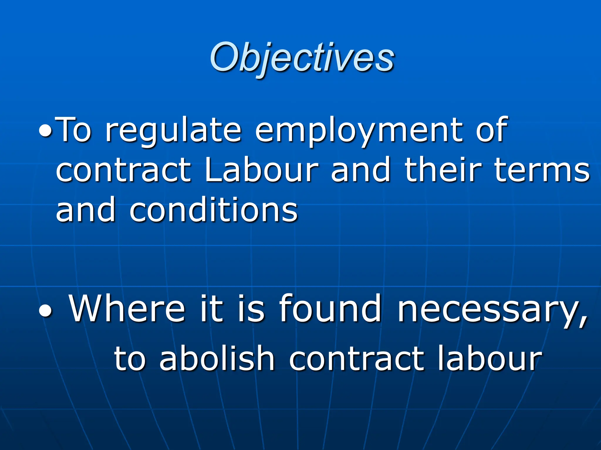 The Introduction of Contract Labour Acts | PPT
