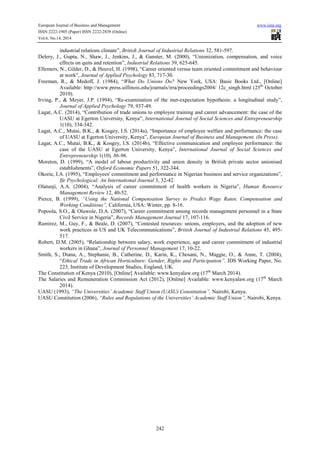 The contribution of trade unions to promotion of employee performance | PDF