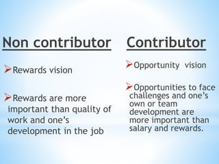 The contributor’s vision of career | PPTX