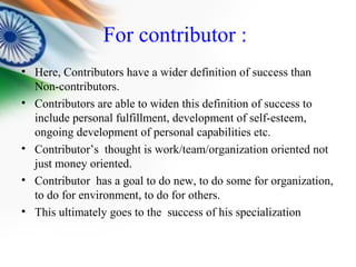 The contributor’s vision of success | PPT