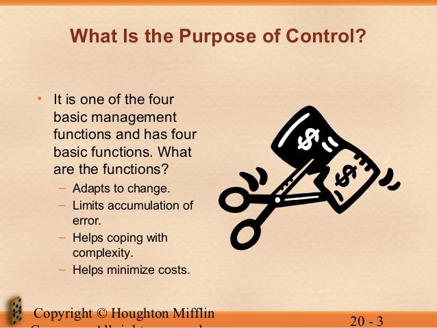 The controlling process