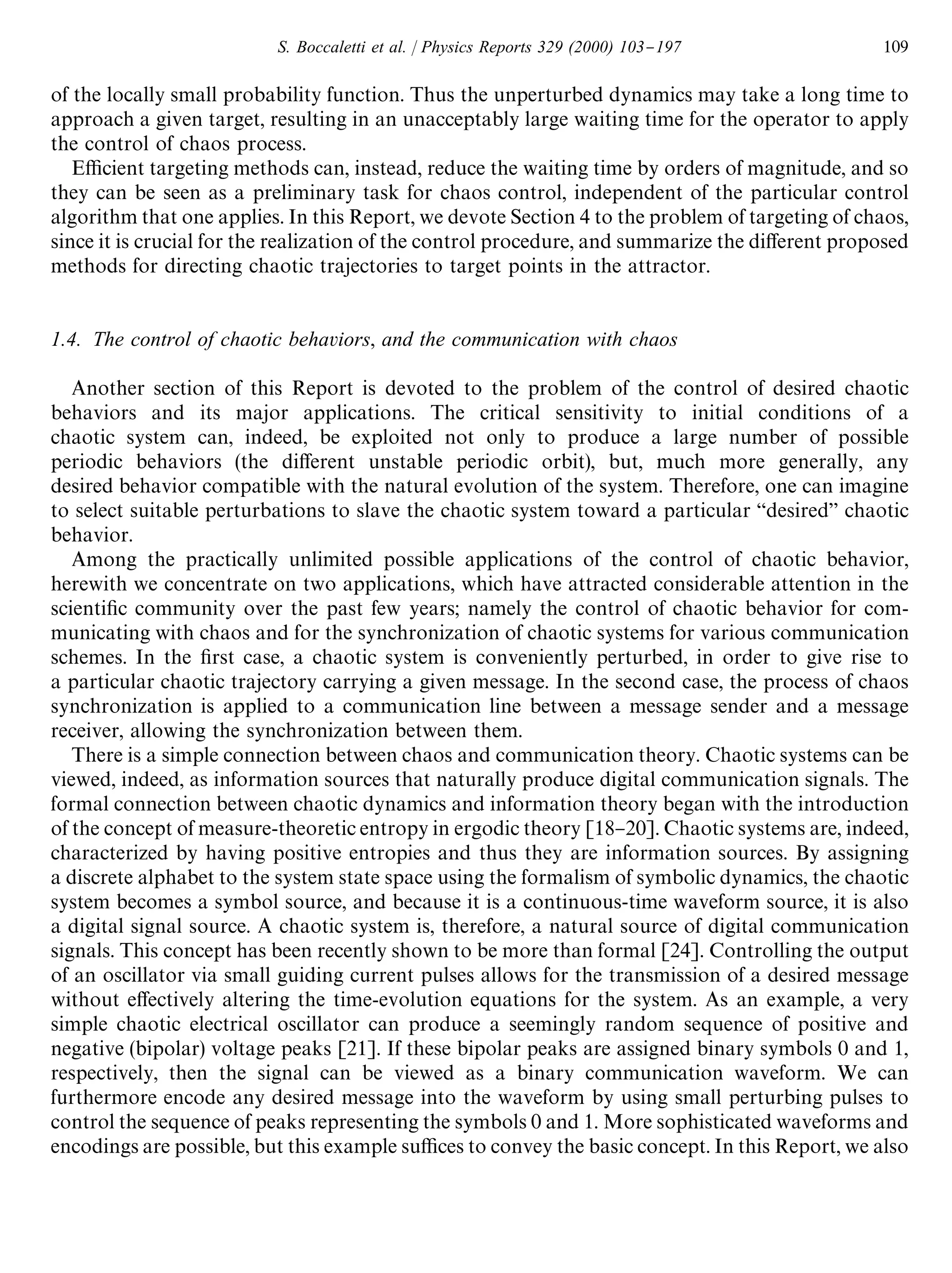 The control of chaos | PDF