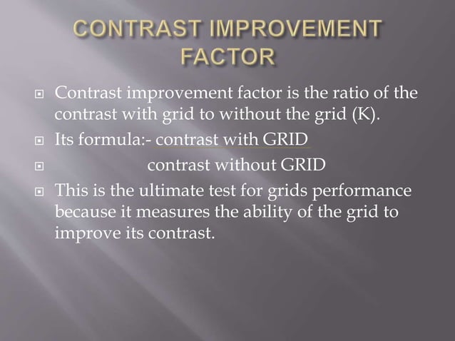 The control of scattered radiation | PPTX | Medical Tests | Medical Health