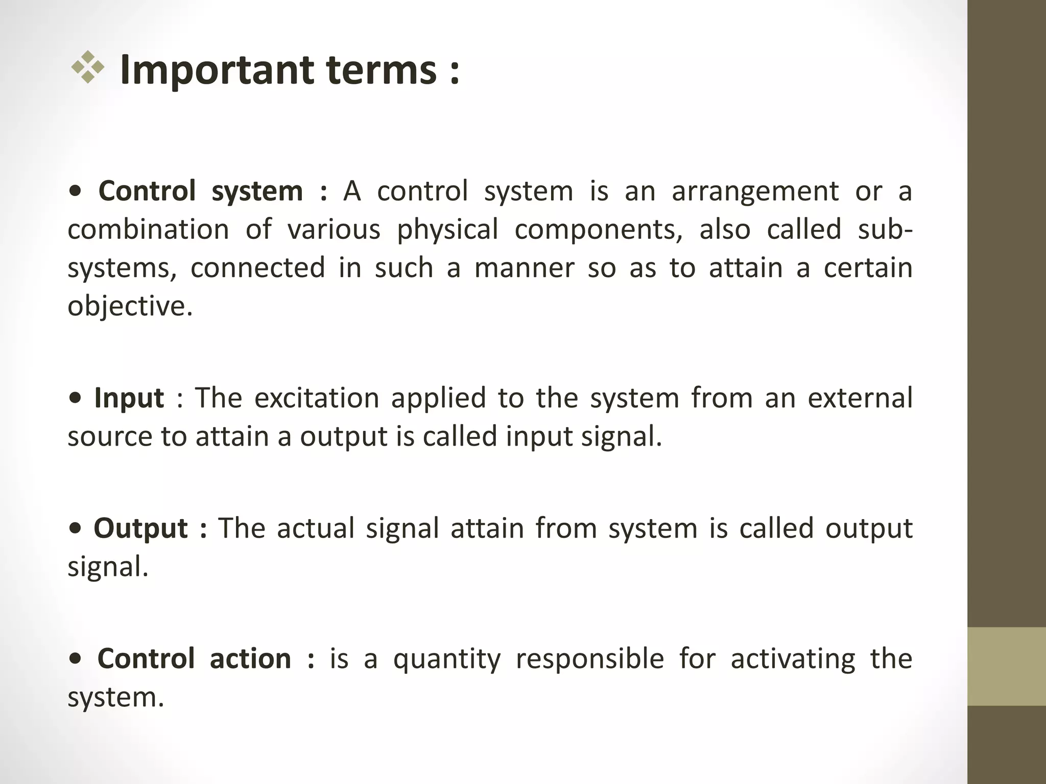 The control system | PPTX