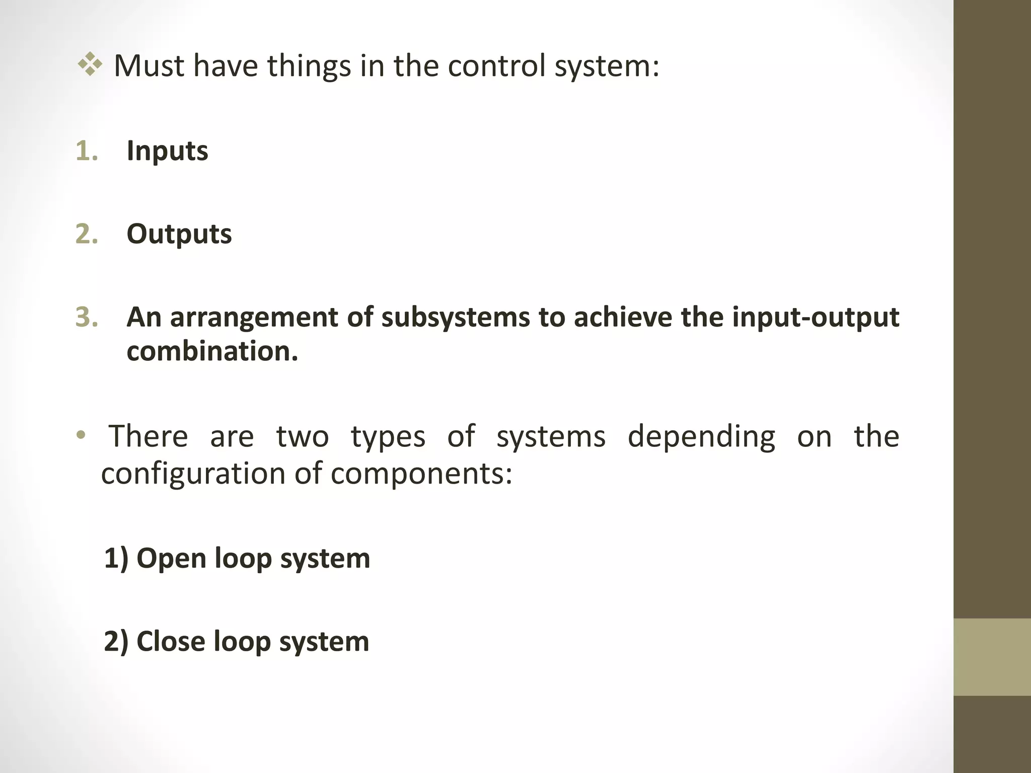 The control system | PPTX