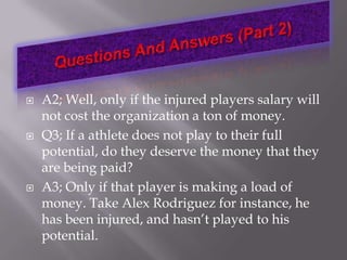 The controversy of sports salaries | PPTX