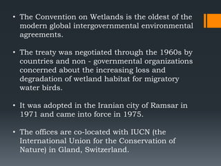 The convention on wetlands | PPTX