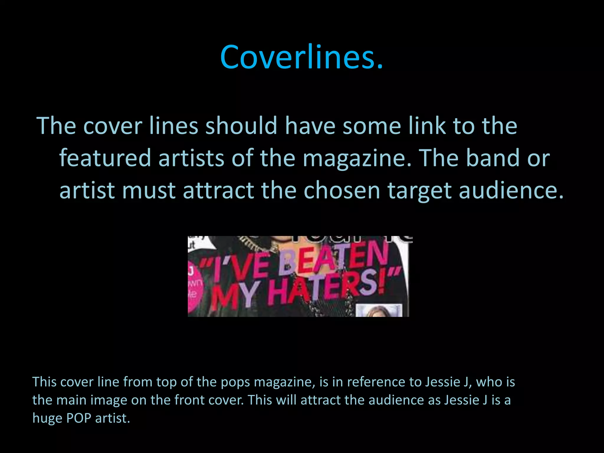 The conventions of pop music magazines | PPTX