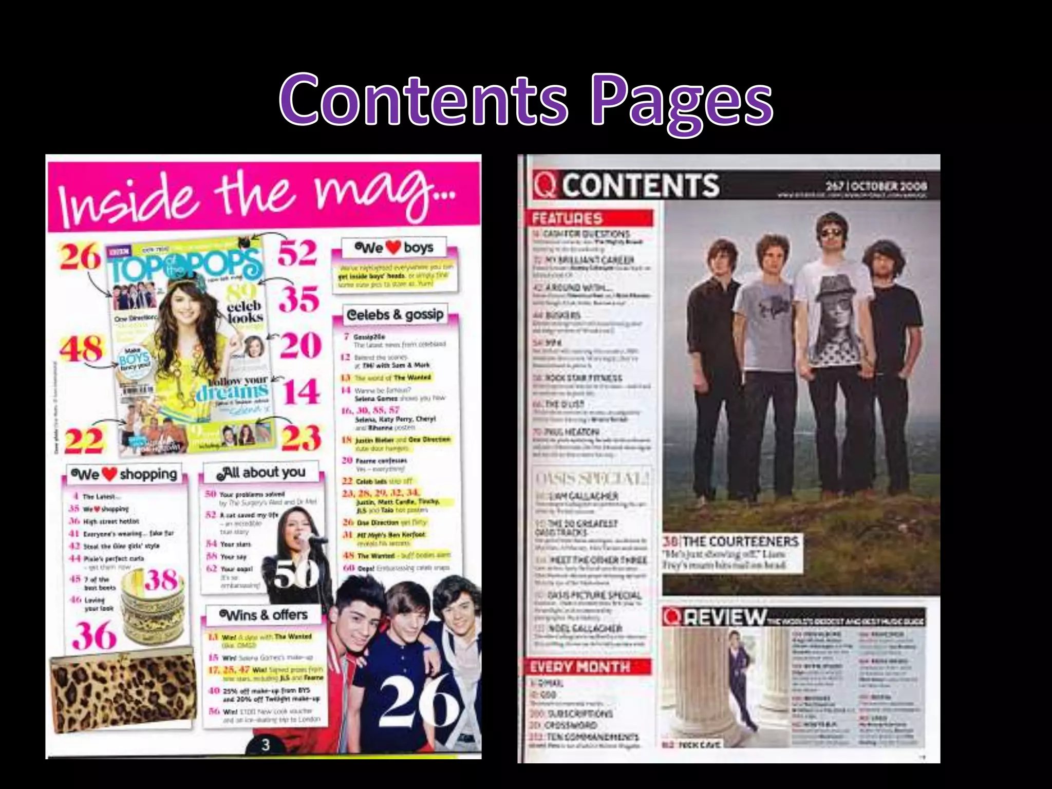 The conventions of pop music magazines | PPTX