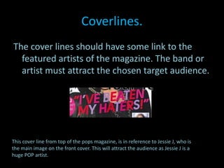The conventions of pop music magazines | PPTX