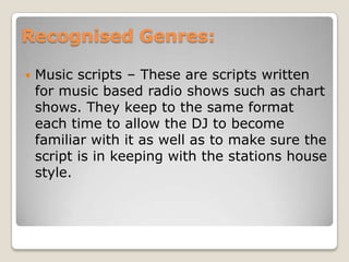 The Conventions of Speech Writing for Radio | PPTX
