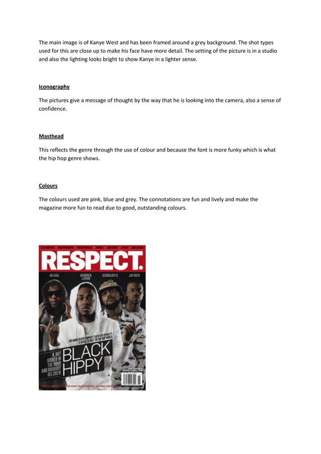 The conventions of the magazine front cover | PDF