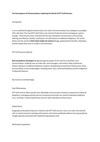 The Convergence of Communication.pdf
