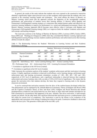 The convergence of mastery learning approach and self regulated ...