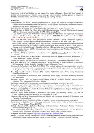 The convergence of mayer’s model and constructivist model towards ...