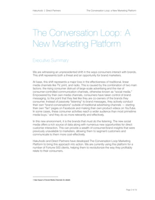 The conversationloop july2011 | PDF