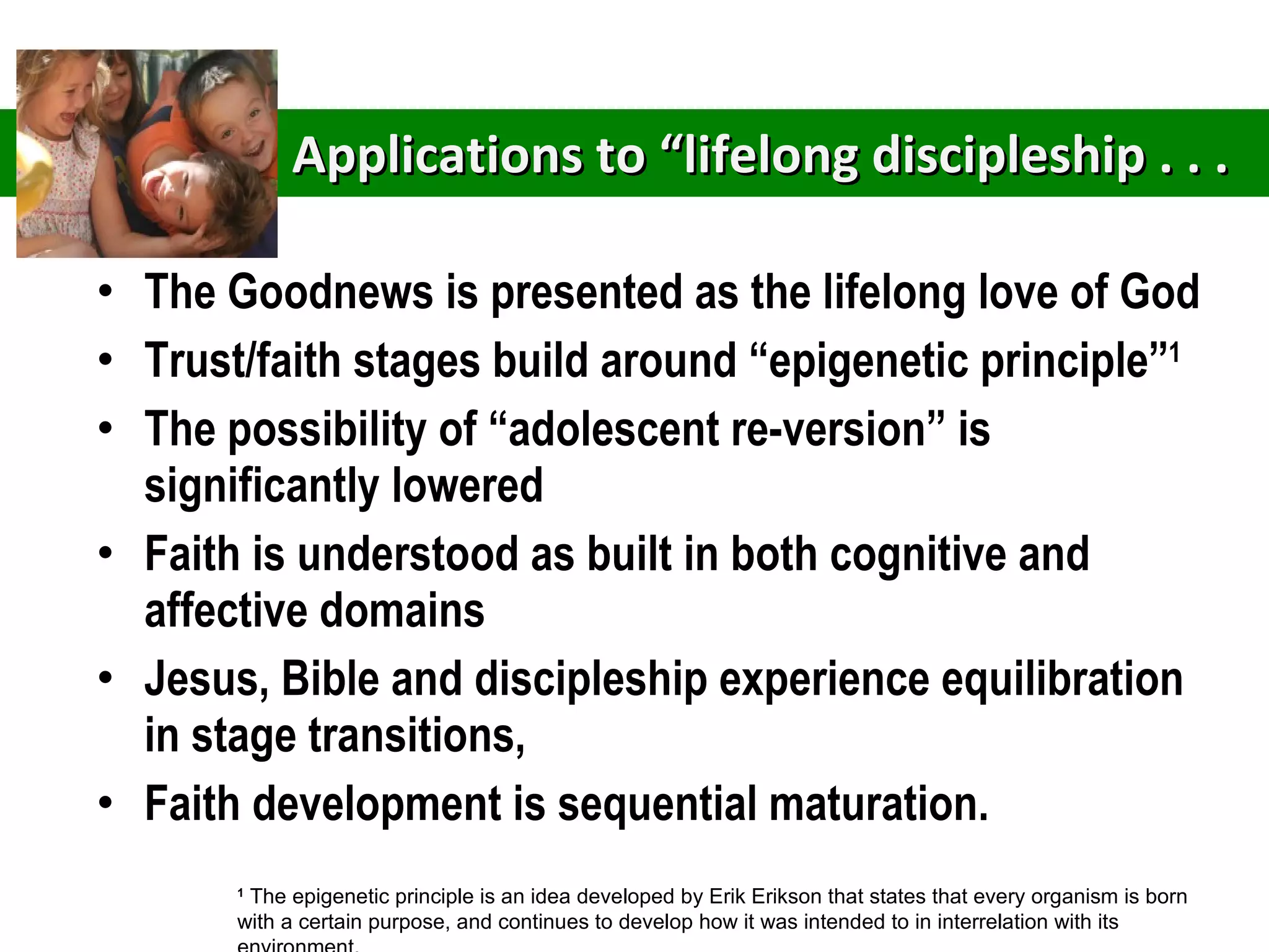 The conversion of children & faith development | PPT