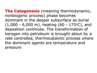 The conversion of organic matter to petroleum | PPTX