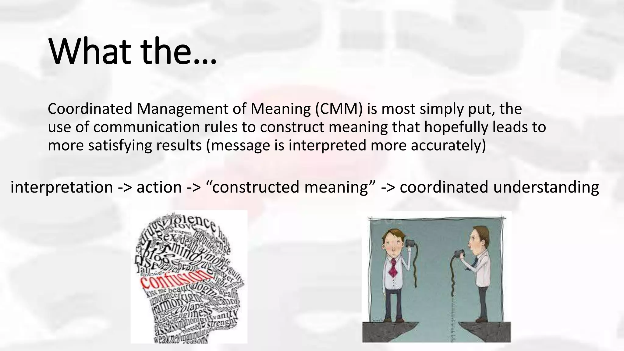 The coordinated management of meaning | PPT