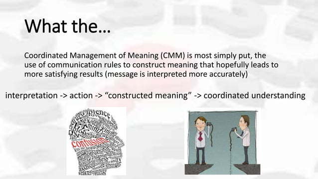 The coordinated management of meaning | PPT