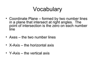 The Coordinate Plane | PPT