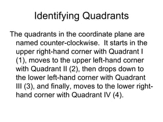The Coordinate Plane | PPT