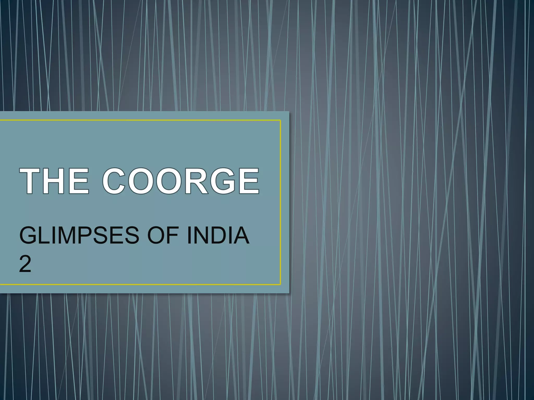 The coorge | PPTX