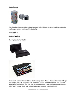 The copic marker basics | PDF