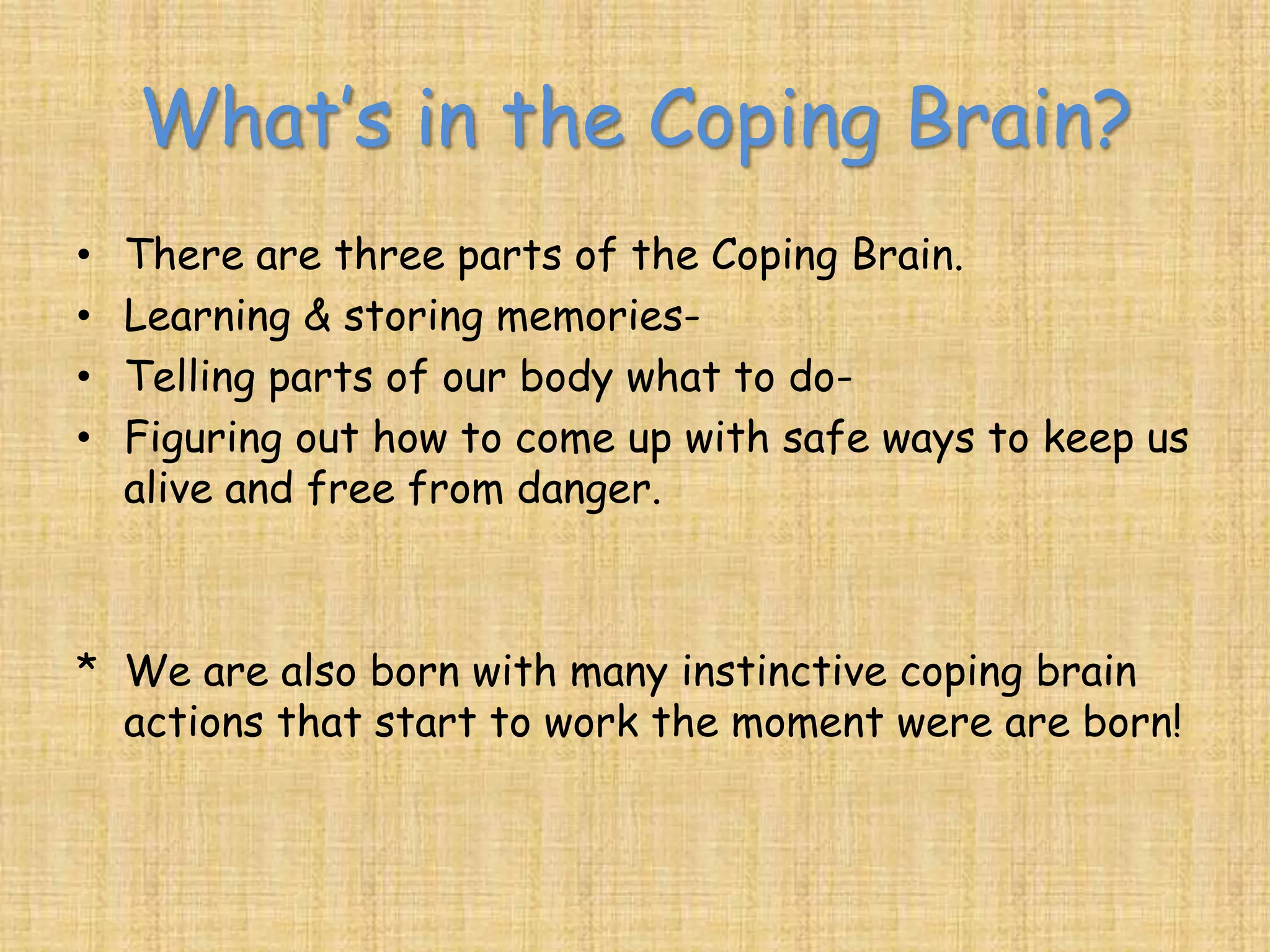 The coping brain | PPTX