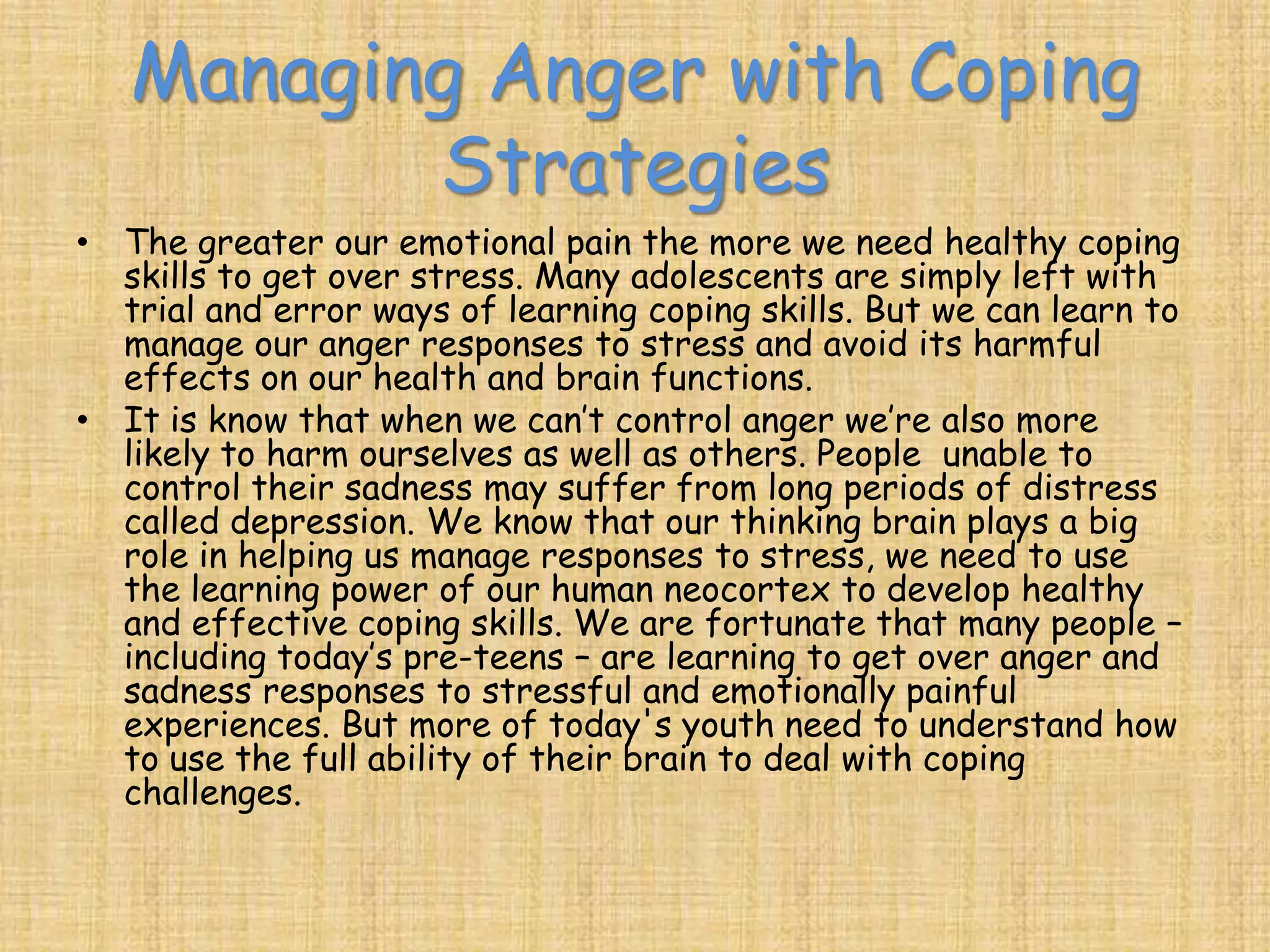 The coping brain | PPTX