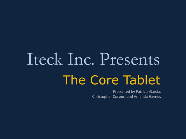 The core demo | PPT