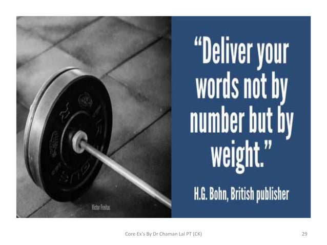 The Core Exercises by Dr Chaman Lal PT | PPT