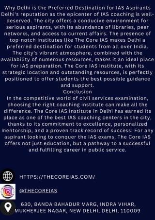 BEST IAS COACHING INSTITUTE IN DELHI ,INDIA | PDF