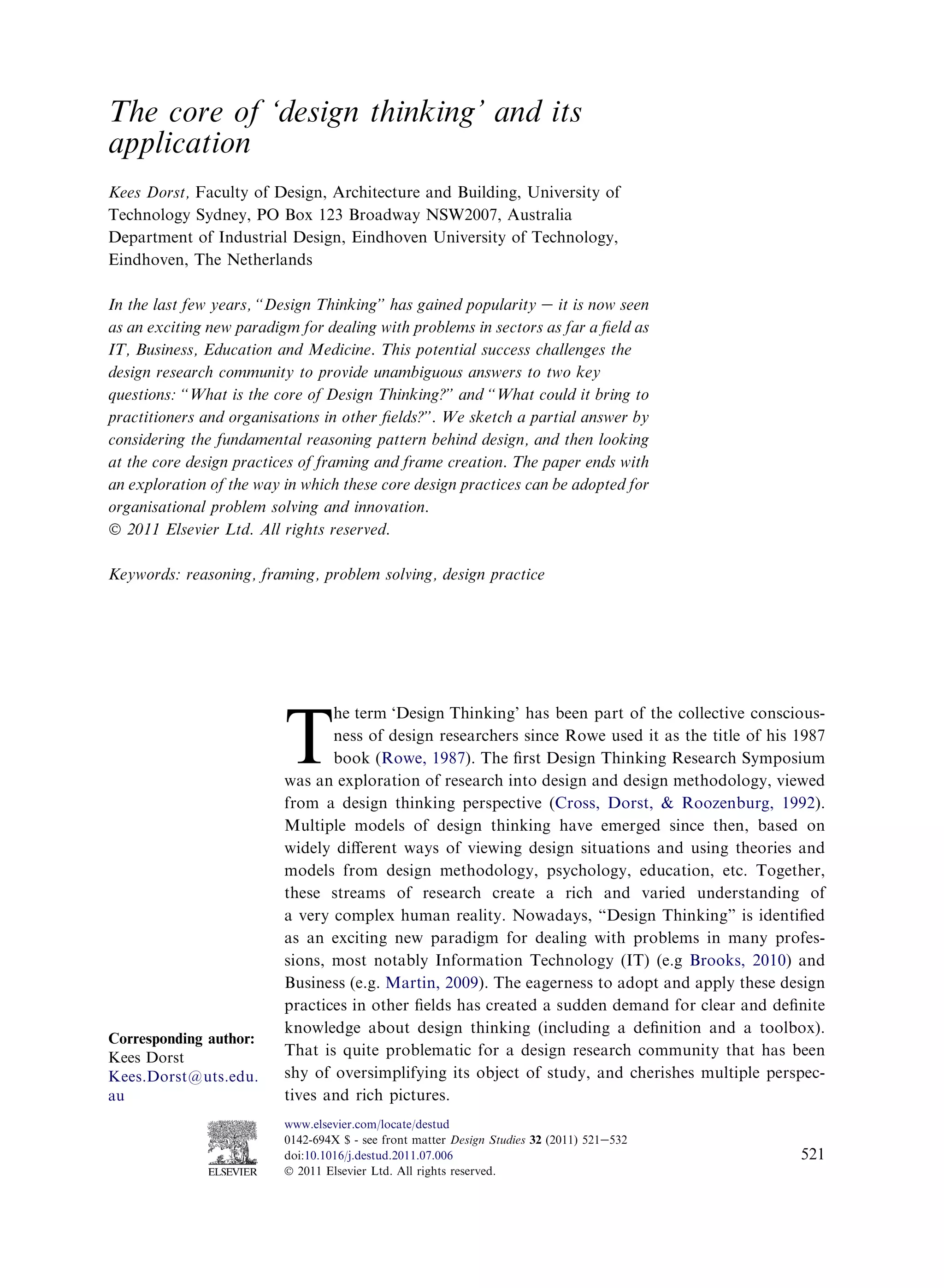 The Core of Design Thinking | PDF