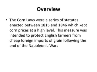 The Corn Laws | PDF