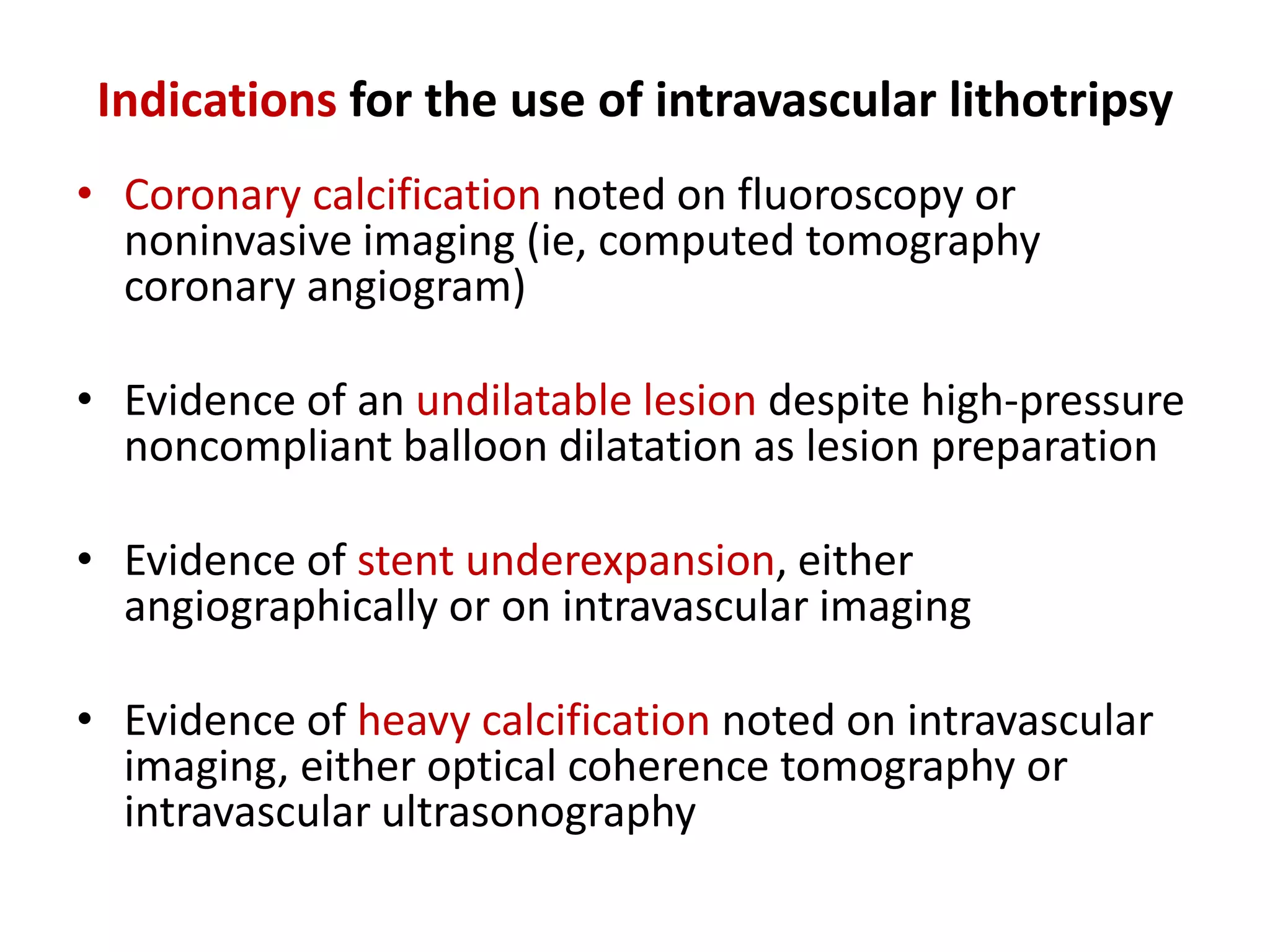 Coronary intravascular lithotripsy and lasers/ IVL | PPTX