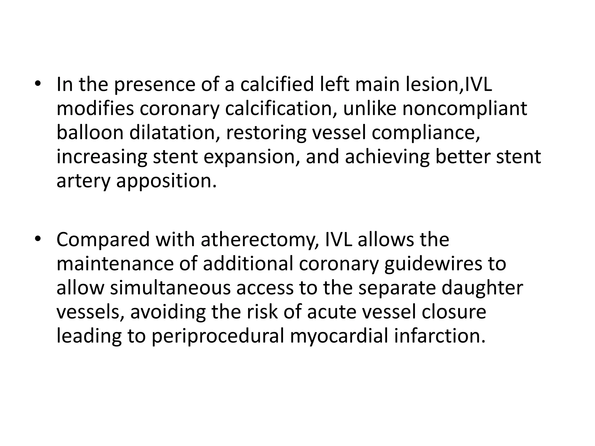 Coronary intravascular lithotripsy and lasers/ IVL | PPTX