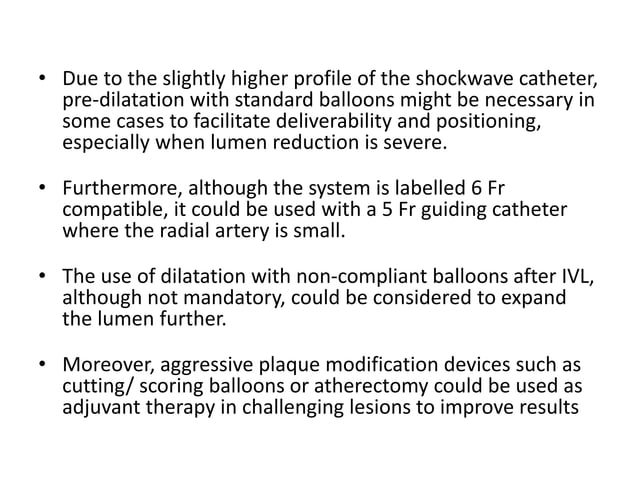 Coronary intravascular lithotripsy and lasers/ IVL | PPTX | First Aid ...
