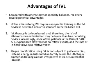 Coronary intravascular lithotripsy and lasers/ IVL | PPTX