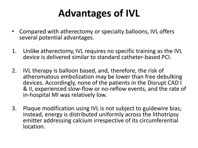 Coronary intravascular lithotripsy and lasers/ IVL | PPTX | First Aid ...