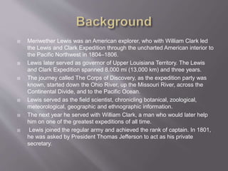The Corps of Discovery (Lewis and Clark Expedition) | PPT