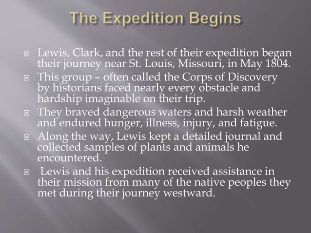The Corps of Discovery (Lewis and Clark Expedition) | PPT
